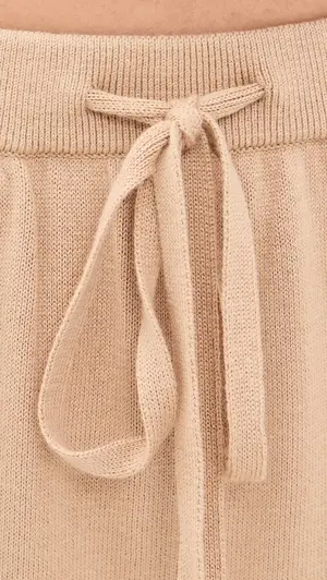 Simkhai Wide Leg Knit Pants - Light Camel