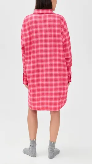BEDHEAD PAJAMAS High-low Boyfriend Collared Shirt