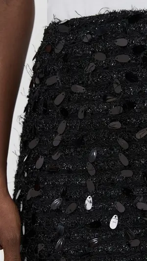 BAILEY ROSE Sequin Embellished Maxi Skirt