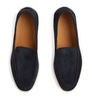Giorgio Armani Suede Loafers - Blue