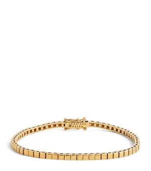 JENNIFER MEYER 18k Yellow Square Link Tennis Bracelet - Gold