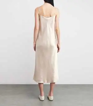 Vince Sleeveless Slip Midi Dress - Ivory