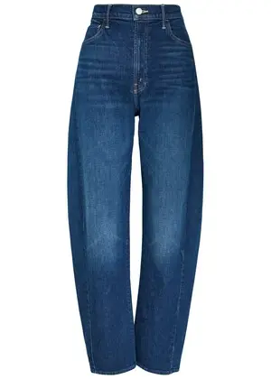 MOTHER The Full-pipe Skimp Barrel-leg Jeans - Blue