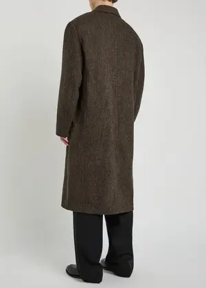 LEMAIRE Chesterfield Herringbone Wool Coat