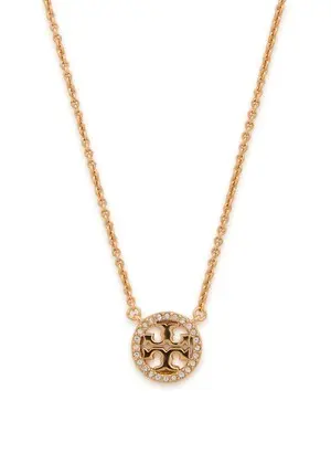 Tory Burch Icon Pavé 18kt -plated Necklace - Gold