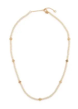Tory Burch Kira 18kt Gold-plated Necklace - Pearl