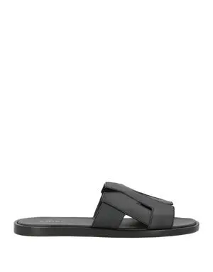 Amiri Pebbled Leather Slide Sandals