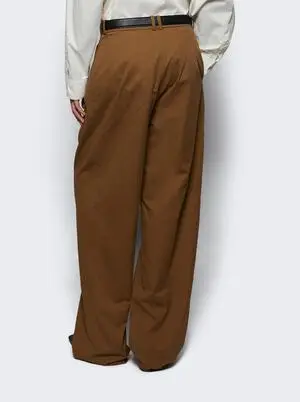 THE ROW Igor Cotton And Cashmere Pants - Tan