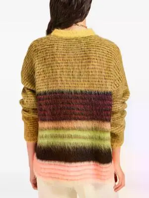 La DoubleJ Round-neck Mohair-wool Blend Sweater - Brown