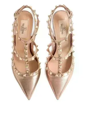 Valentino Garavani Rockstud Leather Pumps - Pink
