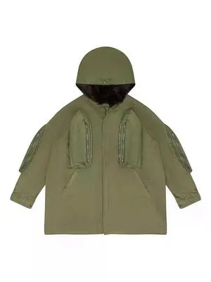 WHO DECIDES WAR Window-pocket Parka