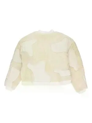 WHO DECIDES WAR Appliqué Bomber Jacket - Neutrals