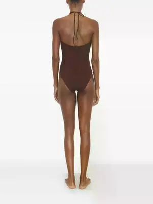 Tory Burch One-piece Swimsuit With Halterneck And Cut Out Detail