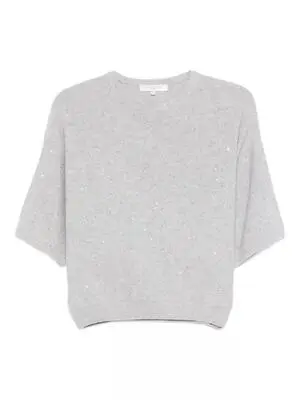Antonelli Firenze Lucilla Sequin Top - Grey