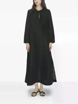 Tory Burch Pleated-panel Caftan - Black