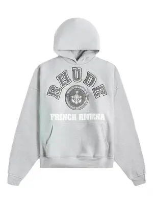 Rhude Hoodie With Pouch Pocket - Grey