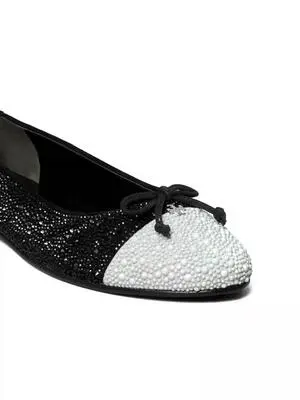 Tory Burch Cap-toe Crystal Ballet Flats