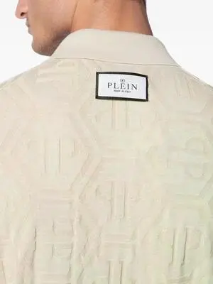 Philipp Plein Jacquard Monogram Polo Shirt
