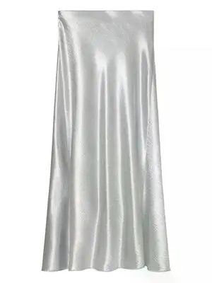 Tory Burch Satin Midi Skirt