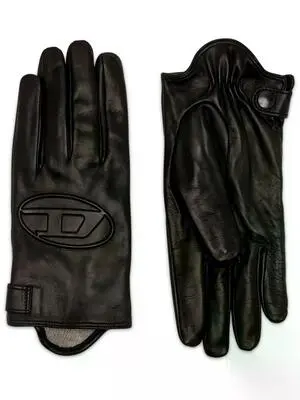 DIESEL® G-reies Leather Gloves - Black