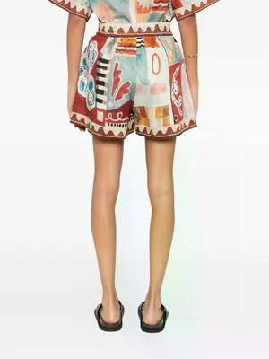 ALEMAIS Abstract-print Shorts