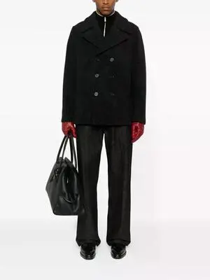 Harris Wharf London Double-breasted Wool Pea Coat
