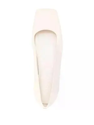 AeydĒ Matti Leather Ballerina Shoes - Neutrals
