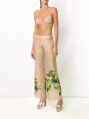 AMIR SLAMA Printed Silk Trousers
