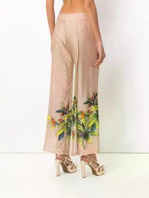 AMIR SLAMA Printed Silk Trousers