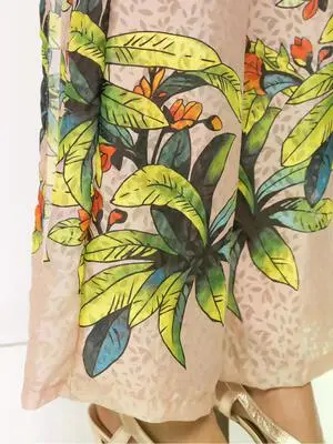 AMIR SLAMA Printed Silk Trousers