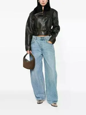 Alex Perry Fur Belted Jacket
