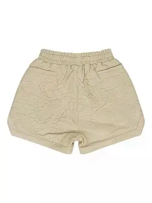WHO DECIDES WAR Crinkled-effect Shorts