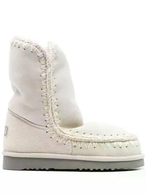 Mou 24 Suede Sheepskin Boots - Neutrals