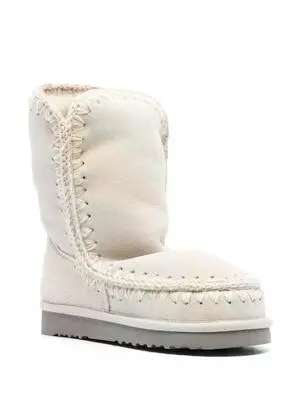 Mou 24 Suede Sheepskin Boots - Neutrals