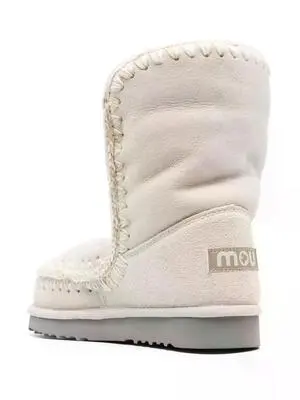 Mou 24 Suede Sheepskin Boots - Neutrals