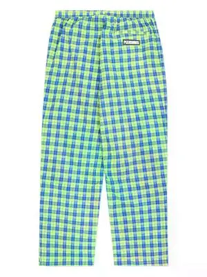 PLEASURES Practice Checked-pattern Track Pants