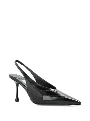 JIMMY CHOO 95mm Isa Pointed Slingback Pumps - Black
