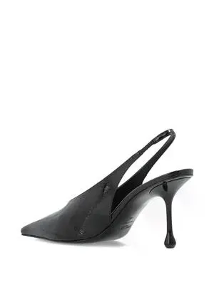 JIMMY CHOO 95mm Isa Pointed Slingback Pumps - Black