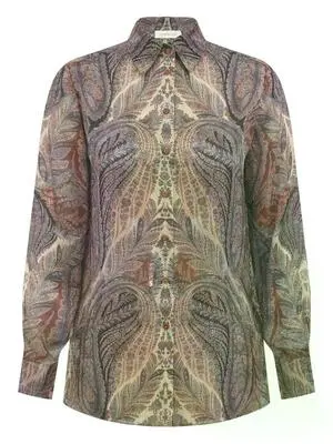 Zimmermann Satin Button-down Shirt