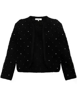 FRAME Pearl-embellished Cardigan