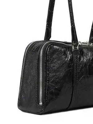 Tory Burch Small Crinkle-leather Shoulder Bag - Black