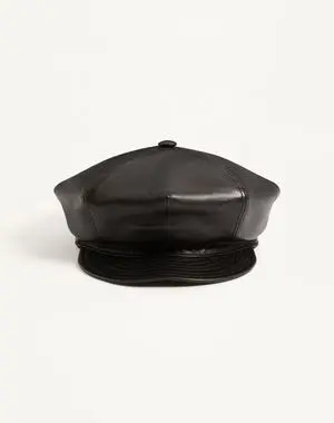 VALENTINO VLogo Signature Leather Cap