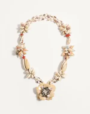 Valentino Garavani Jardin Aquatique Statement Necklace - Gold/ivory
