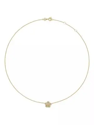 Tory Burch Forget Me Not Pavé Pendant Necklace - Gold