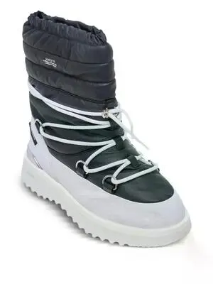 FUMITO GANRYU Logo-detailing Padded Boots