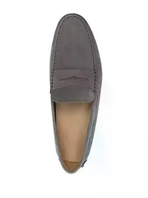 TOD'S Round-toe Loafers - Grey