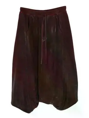 JULIUS Drop Crotch Pants - Red