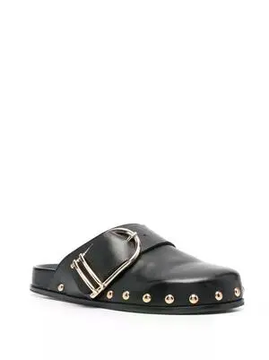 TWINSET Buckle-fastened Leather Mules