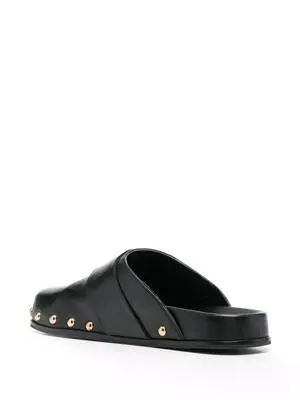 TWINSET Buckle-fastened Leather Mules