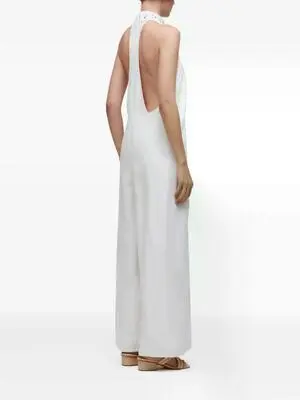 OSKLEN Crystal-embellished Halter Jumpsuit